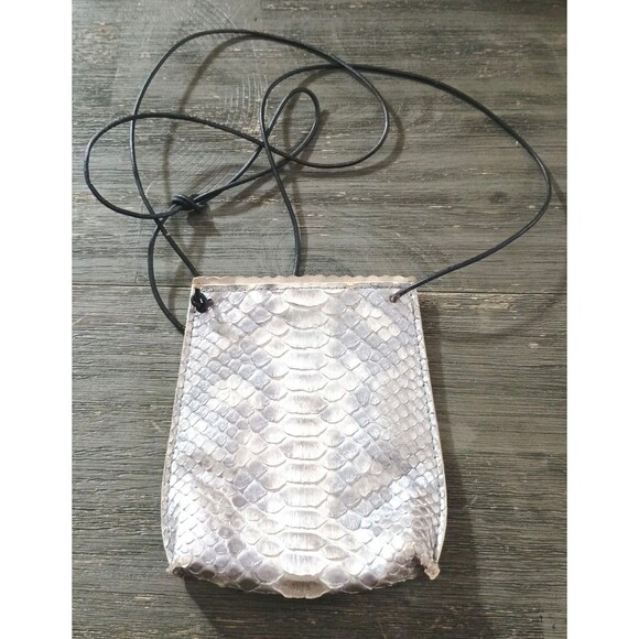 b may | Bags | B May Crossbody Silver Gray Tone Pouch Bag Iridescent ...